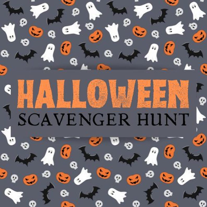 Halloween Printable Scavenger Hunt - Etsy