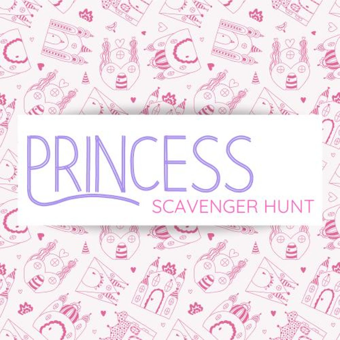 Princess Printable Scavenger Hunt - Etsy
