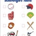 Baseball Printable Scavenger Hunt - Etsy