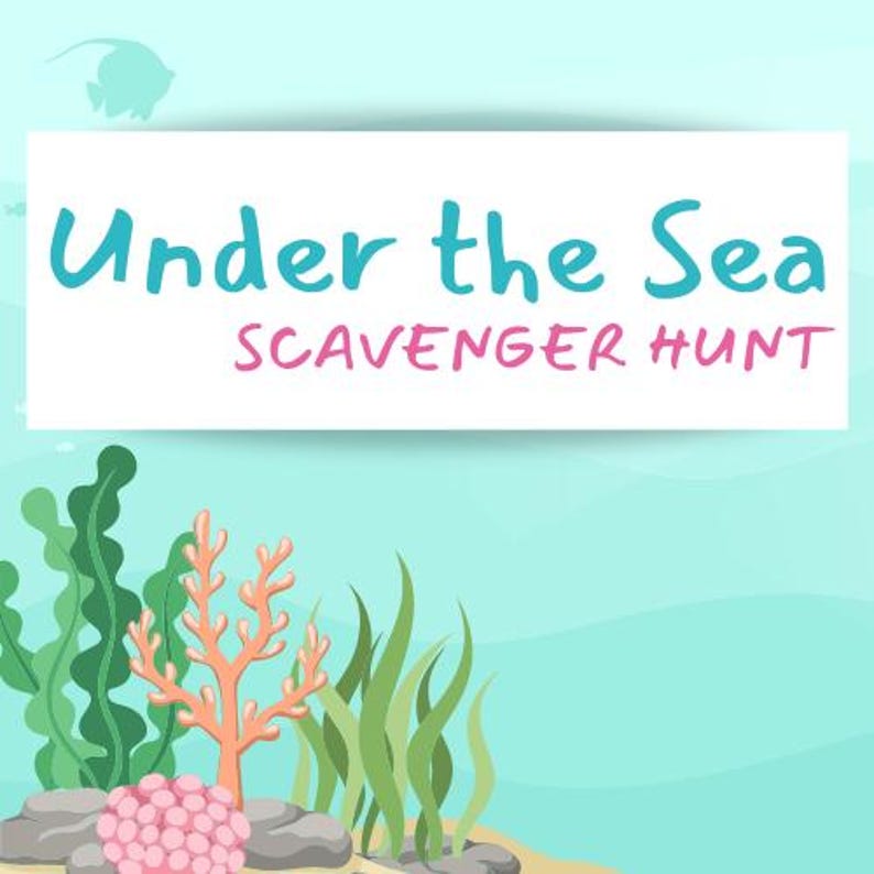 Under the Sea Printable Scavenger Hunt - Etsy