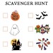 Halloween Printable Scavenger Hunt - Etsy