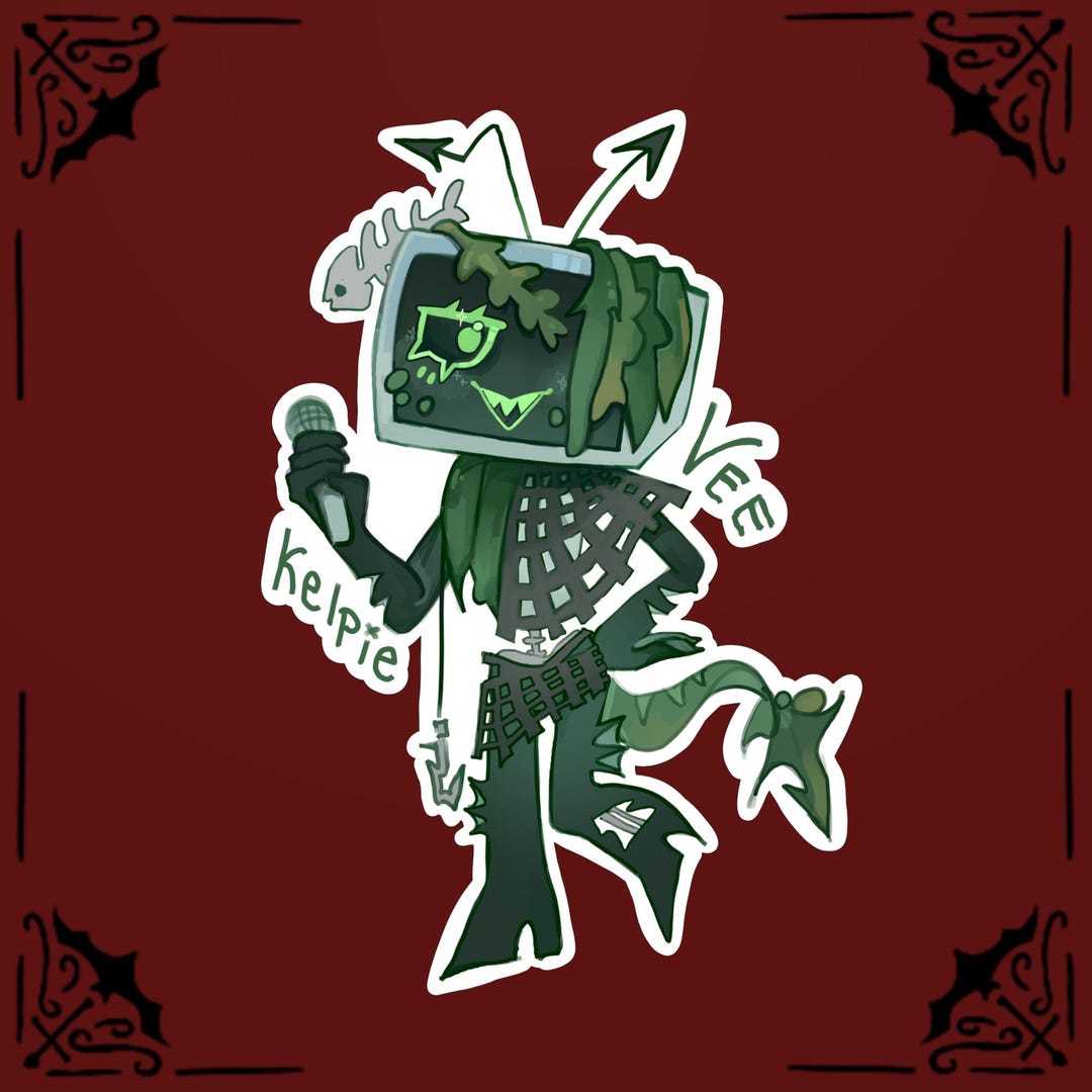 Vee Dandy's World Sticker 3" - Etsy