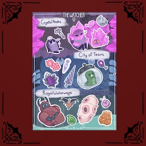 The Watcher Hollow Knight Sticker Sheet 6 - Etsy