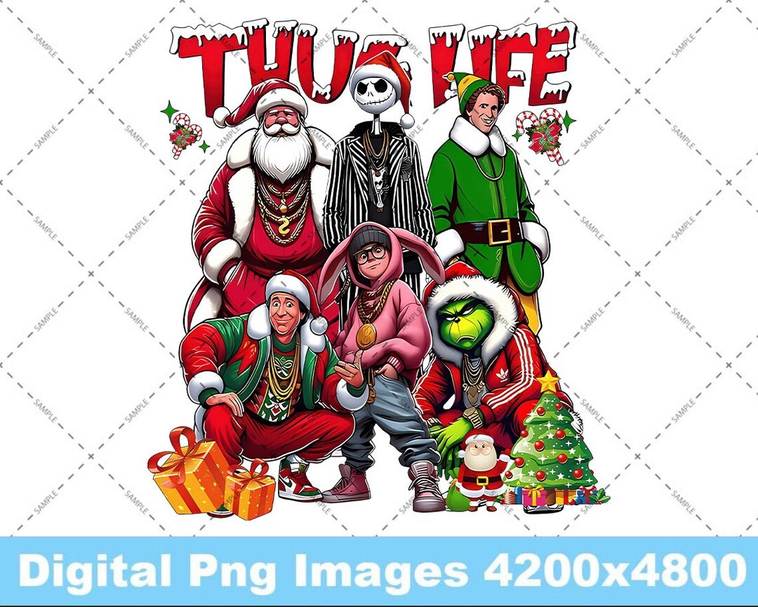 Thug Life Christmas Png, Thug Life, Thug Life Christmas Movie ...