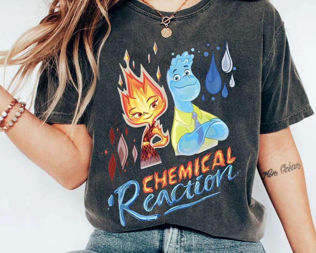 Disney Elemental Ember and Wade Shirt, Elemental Chemical Reaction ...