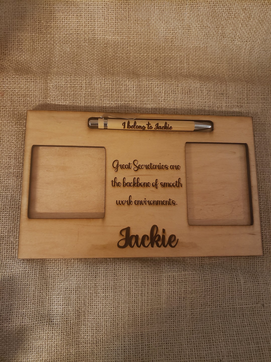 Secretaries Note Holder, Wooden Note Pad Holder, Post It Holder - Etsy