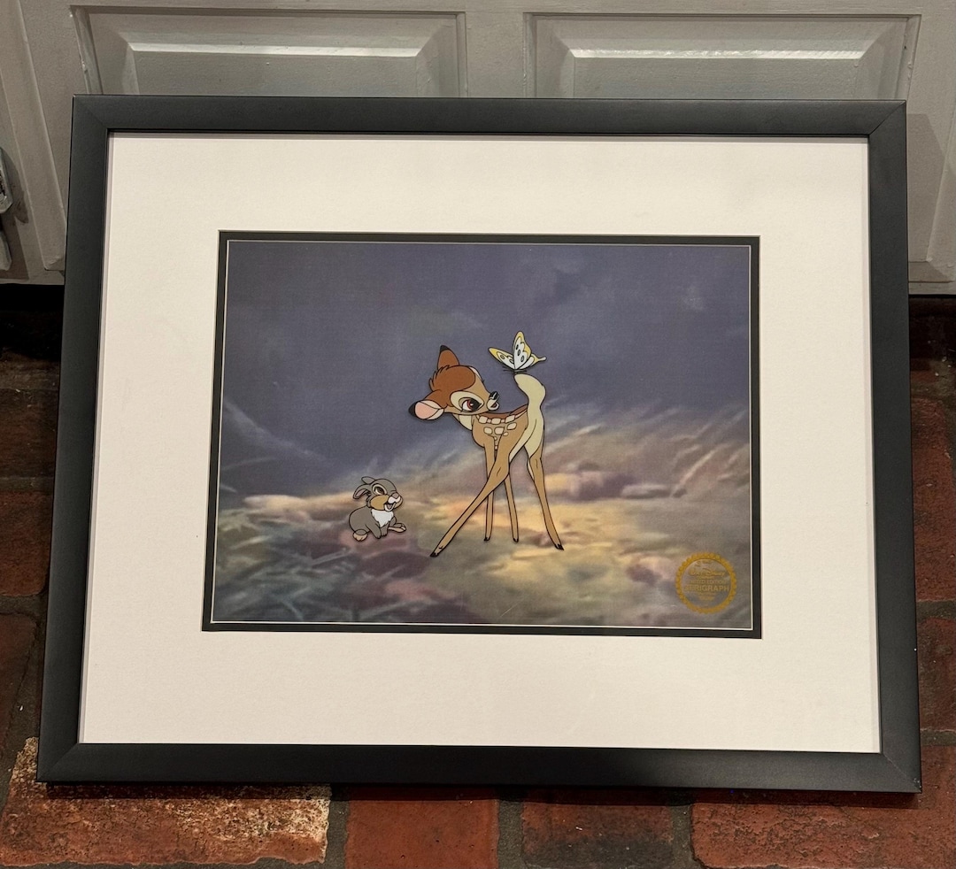 Bambi Walt Disney Serigraph Cel Framed Limited Edition Original 1942 ...