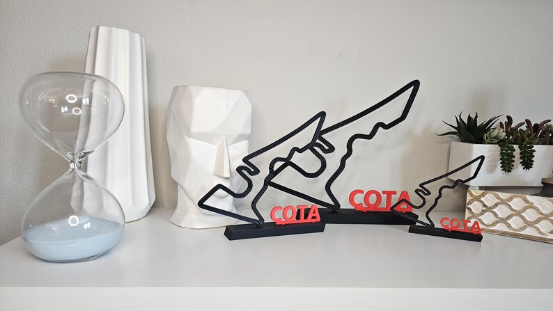 F1 Race Track Desk Decor – Carbon Fiber Look 3D Print, Formula One ...