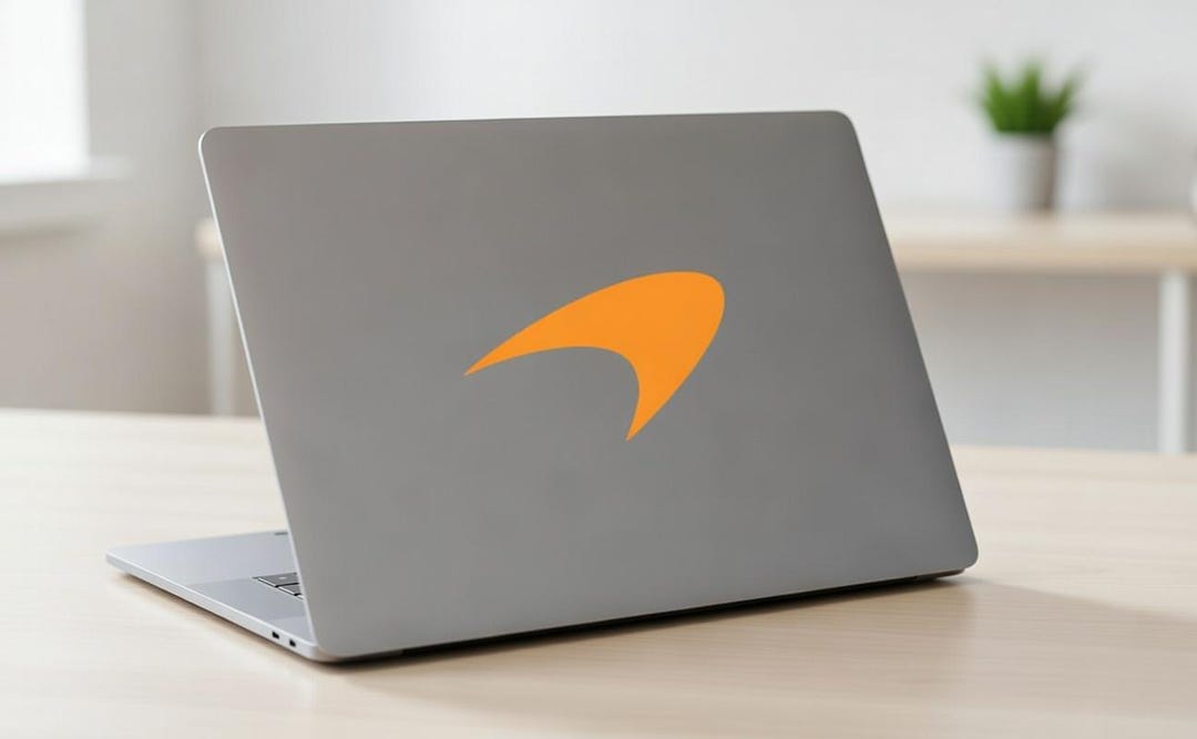 Mclaren Inspired Orange Speedmark Vinyl Decal Sticker - Car Window ...