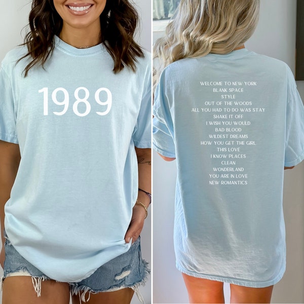 1989 Album Tracklist - Etsy