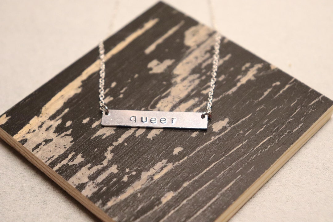 Queer Necklace - A Bold Expression of Identity - Necklace - Hand ...