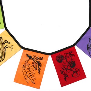 Vegetable Flags - Vegetable Bunting - Garden Flag - Garden Gate ...
