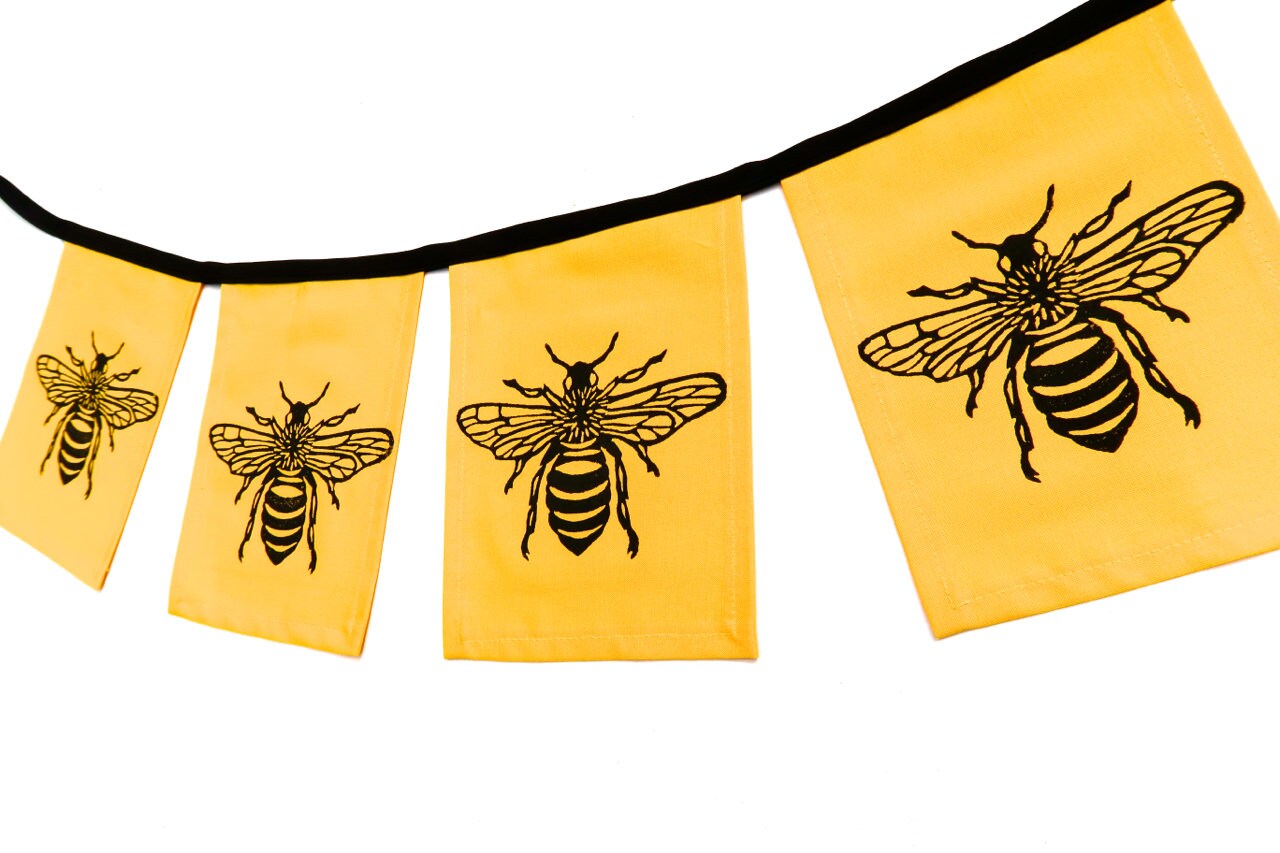 Honeybee Flags Beehive Beekeeper Bee Print Honeybee | Etsy