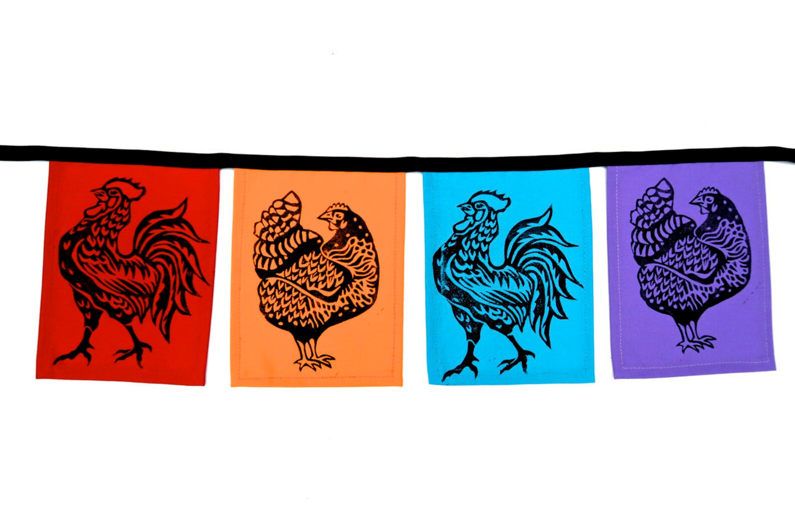 Hen & Rooster Flags Chicken Banner Garden Bunting Flags - Etsy