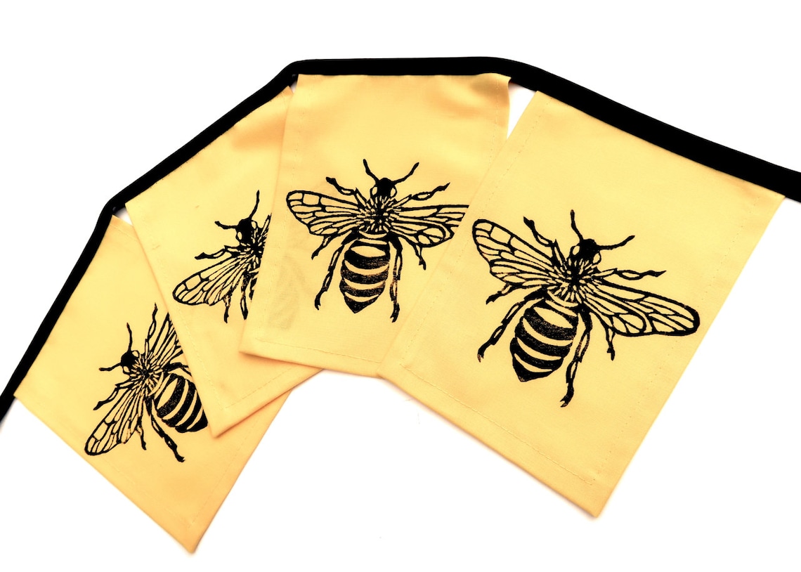 Honeybee Flags Beehive Beekeeper Bee Print Honeybee | Etsy
