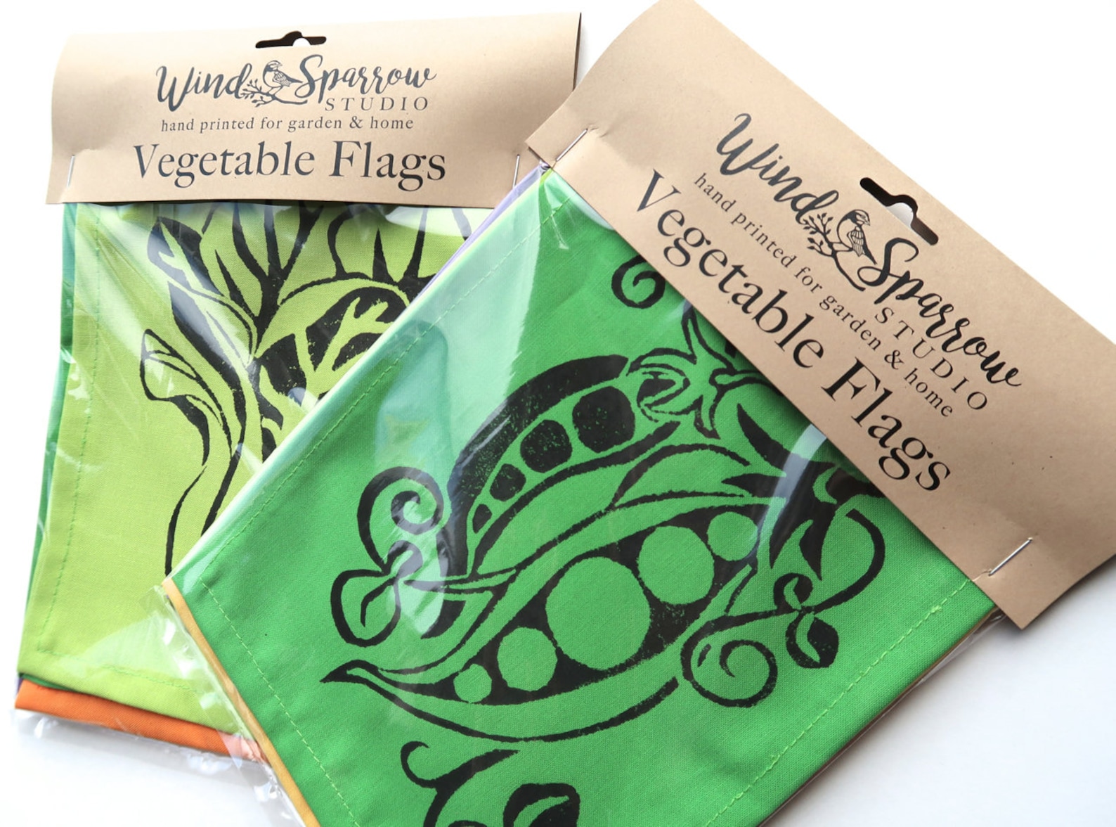 Hand Printed Vegetable Flags Garden Party Bunting Farm and Garden ...