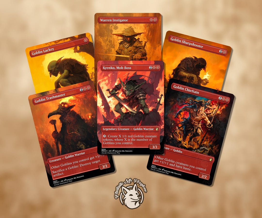 Krenko & Goblin Friends | Proxy Cards — up to 36 Goblins! Goblin ...