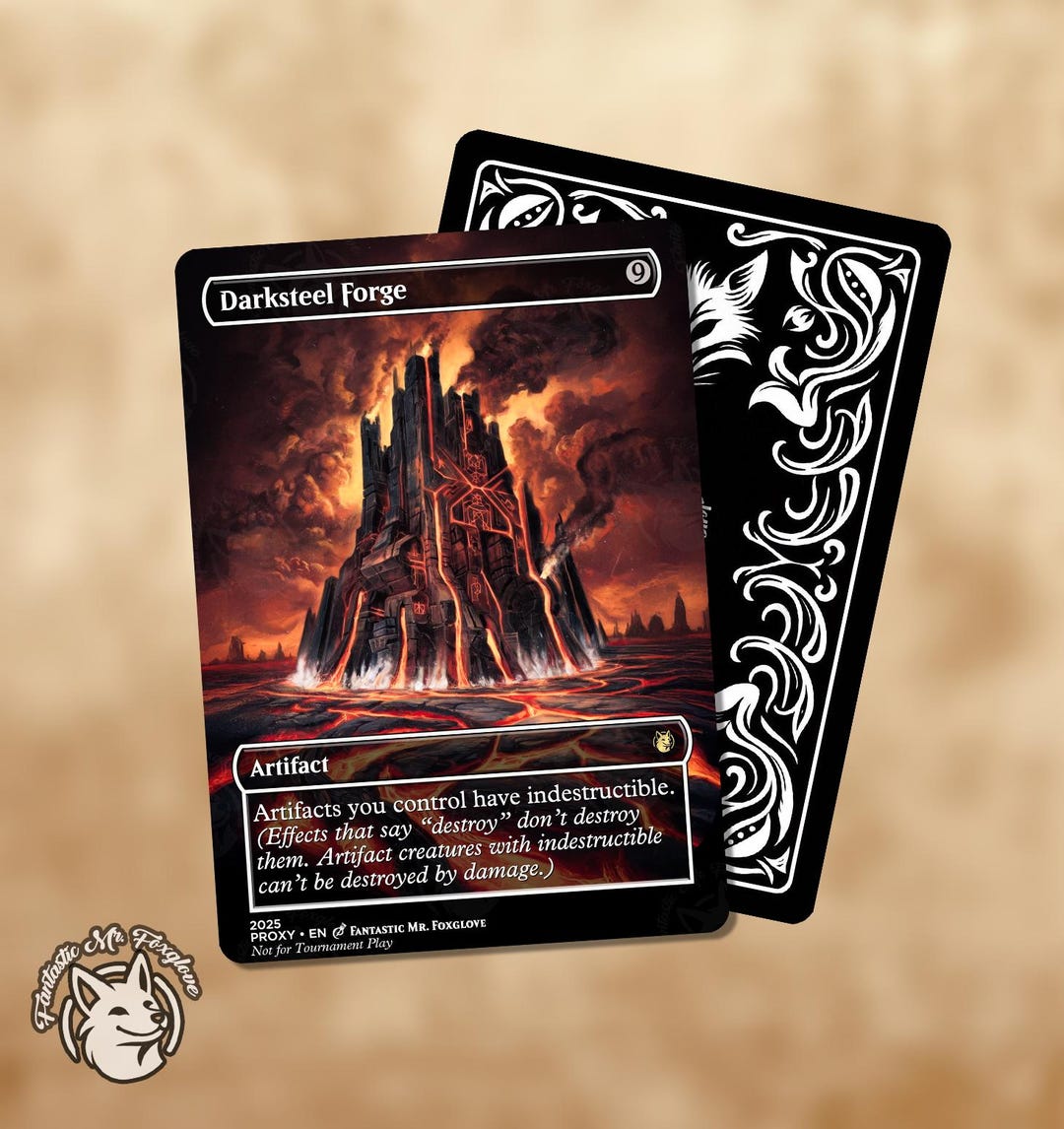 Darksteel Forge | Proxy Card - Etsy