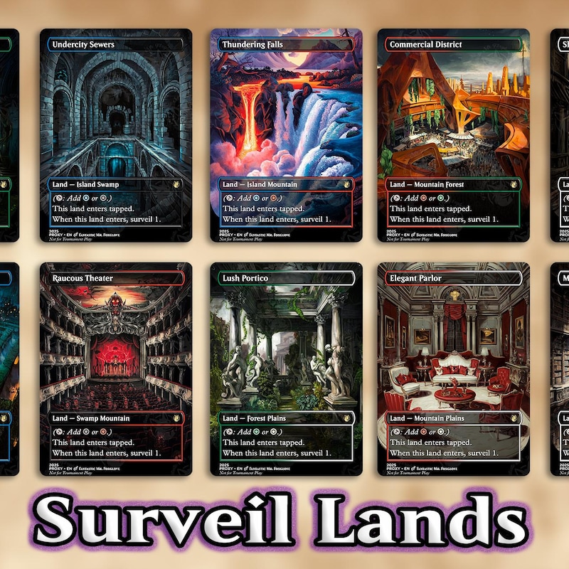 Mtg Surveil Land Proxy - Etsy