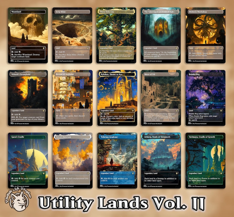 15+ Utility Lands | Proxy Cards — 2 Volumes! Buy Both for a Free Cmd ...