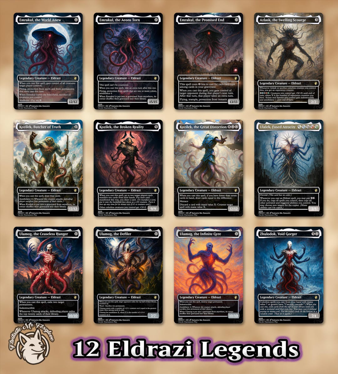 12+ Eldrazi Bundle | up to 28 Proxy Cards! — emrakul, Kozilek, Ulamog ...