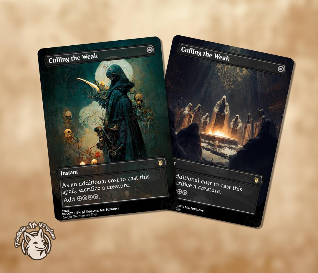 Culling the Weak | Proxy Card — choose Your Art! - Etsy