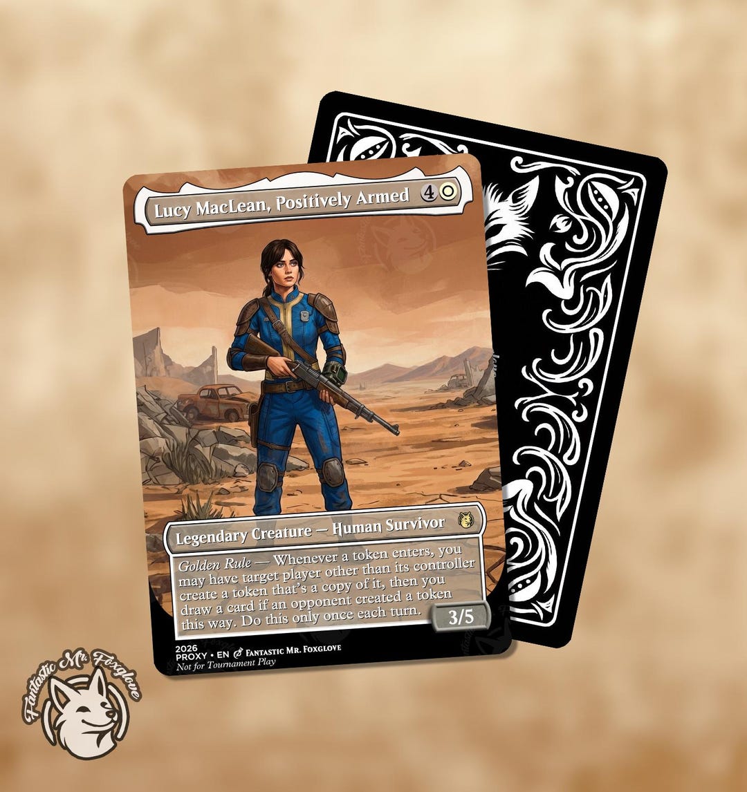 Lucy Maclean, Positively Armed (fallout) | Proxy Card - Etsy
