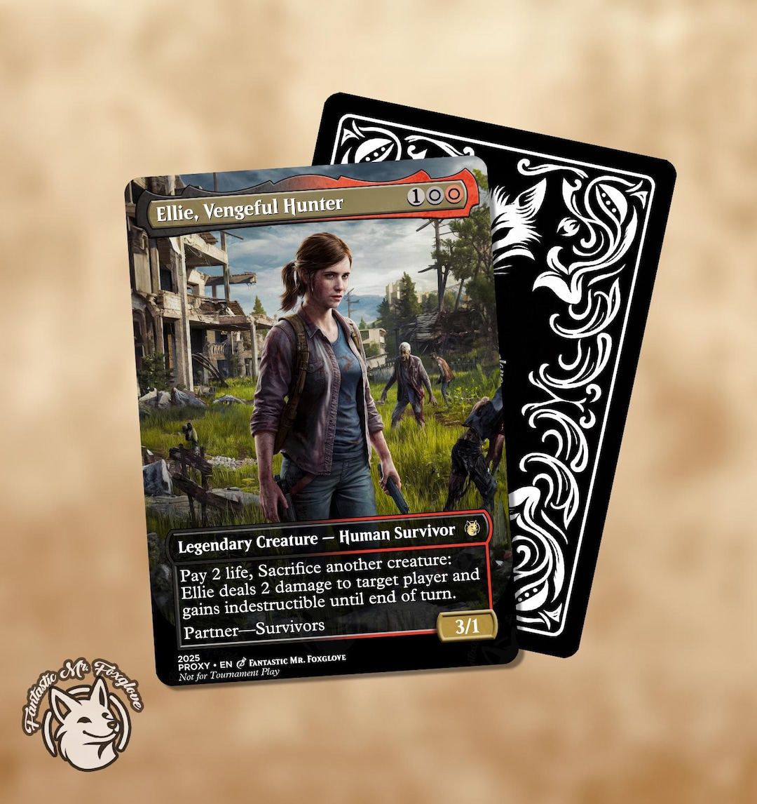 Ellie, Vengeful Hunter | Proxy Card (TLOU Series) - Etsy