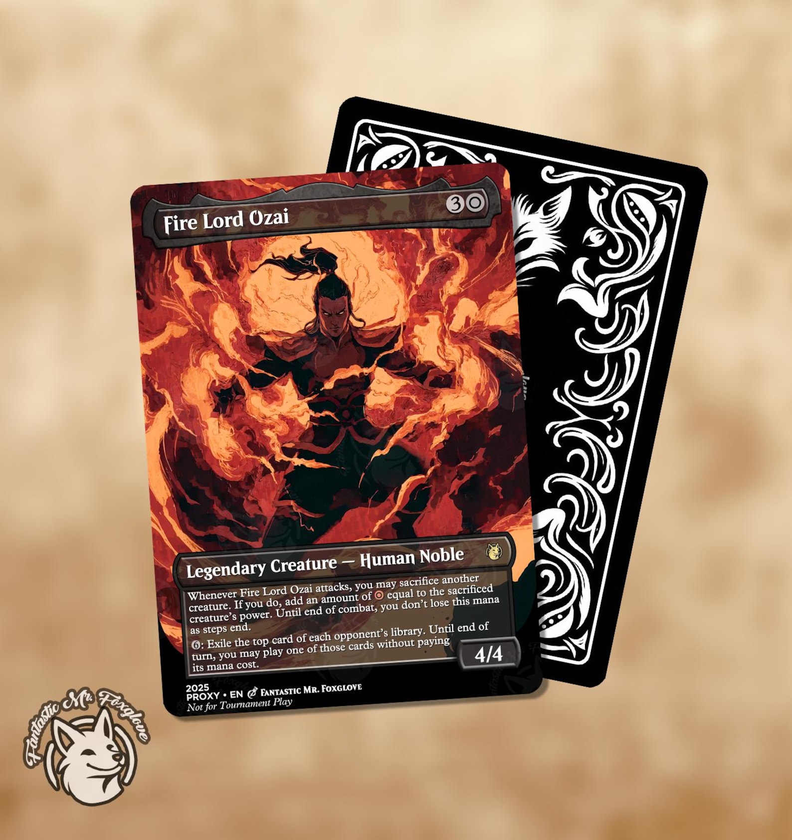 Ozai, the Phoenix King & Fire Lord Ozai | Proxy Cards — choose One or ...