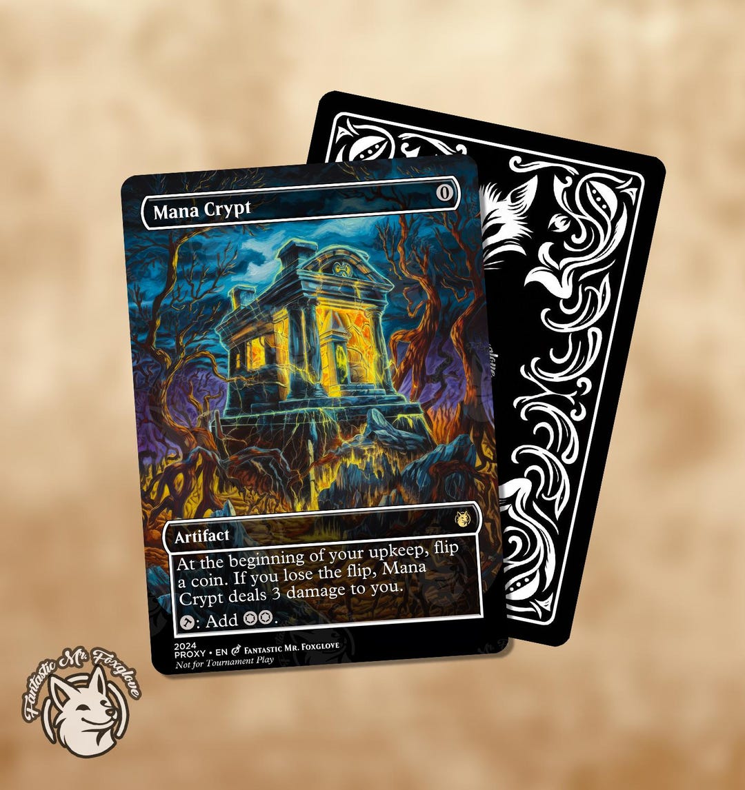 Mana Crypt | Proxy Card — Choose Your Art! - Etsy