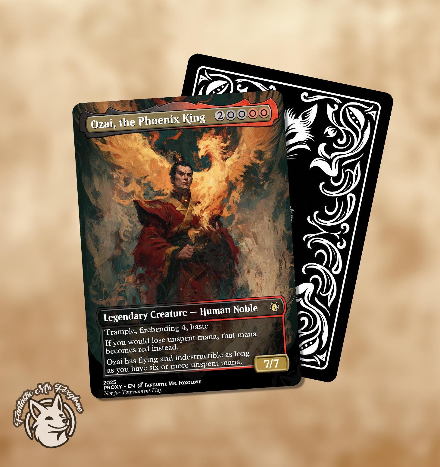 Ozai, the Phoenix King & Fire Lord Ozai | Proxy Cards — choose One or ...