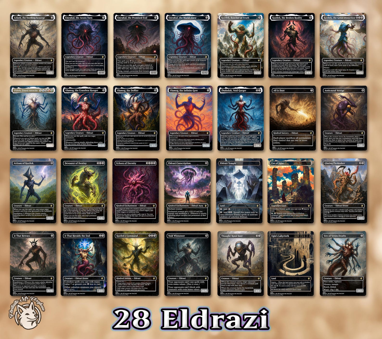 12+ Eldrazi Bundle | up to 28 Proxy Cards! — emrakul, Kozilek, Ulamog ...