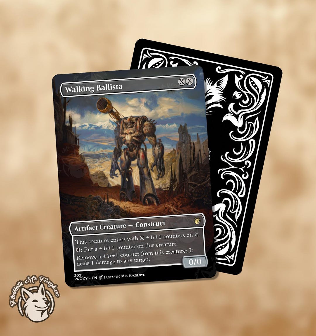 Walking Ballista | Proxy Card - Etsy