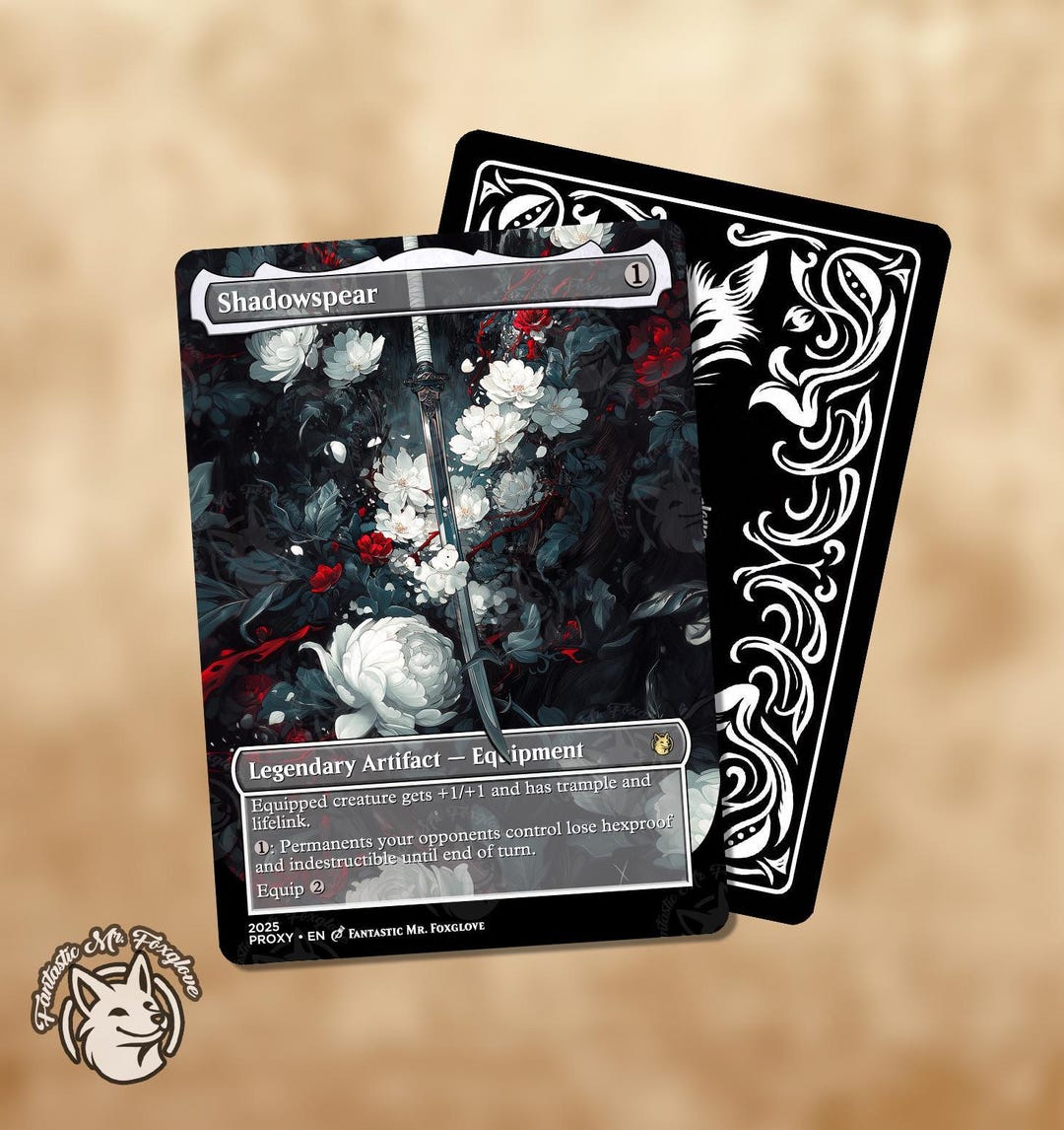 Shadowspear | Proxy Card - Etsy