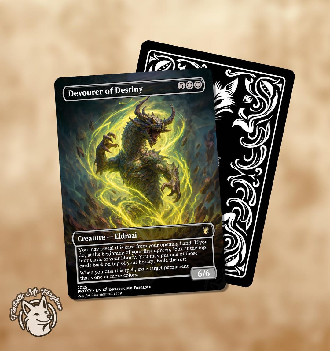 Devourer of Destiny | Proxy Card - Etsy