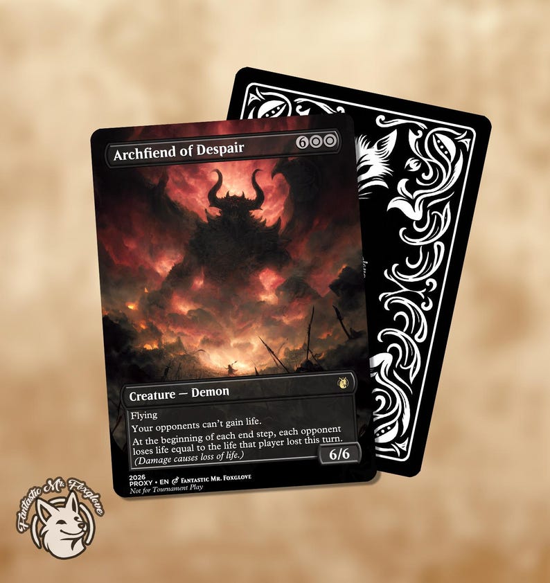 Archfiend of Despair | Proxy Card - Etsy