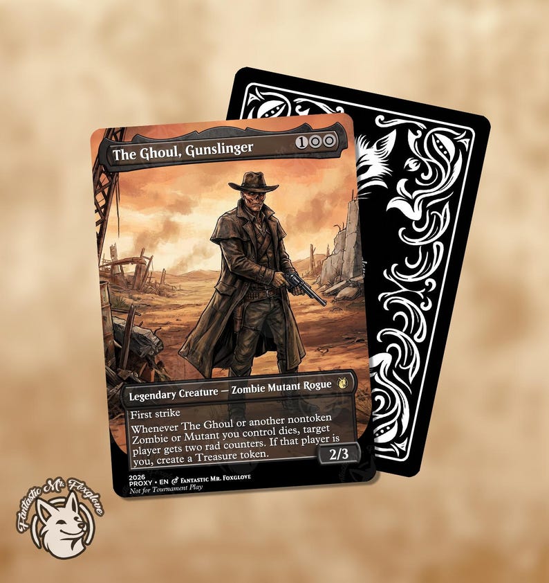 The Ghoul, Gunslinger (fallout) | Proxy Card - Etsy