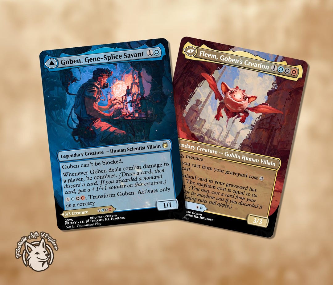 Goben, Gene-splice Savant // Fleem, Goben's Creation | Double-faced ...