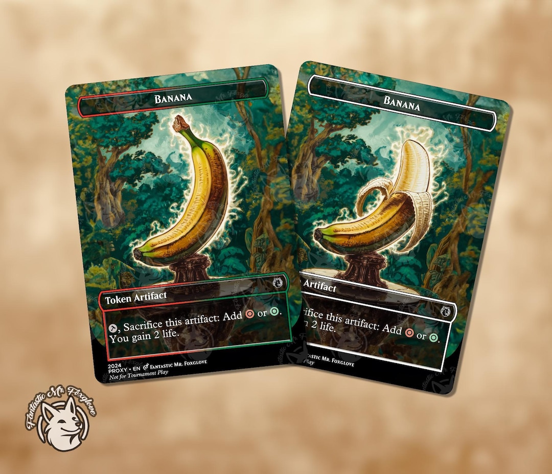 Banana Token | Proxy Card — perfect for Kibo Decks! - Etsy