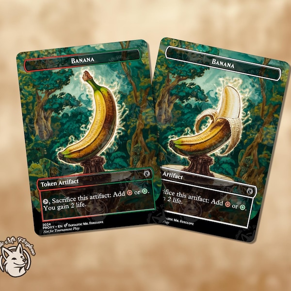 Mtg Banana Tokens - Etsy