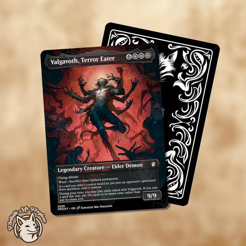 Valgavoth Terror Eater Mtg Proxy - Etsy