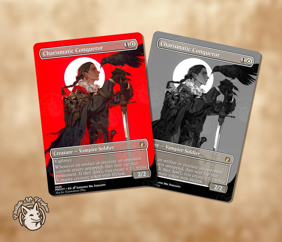 Charismatic Conqueror | Proxy Card — Choose Your Art! - Etsy