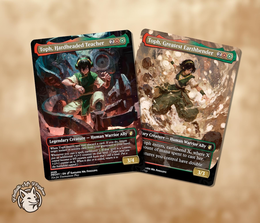 Toph, Hardheaded Teacher & Greatest Earthbender | Proxy Cards — choose ...