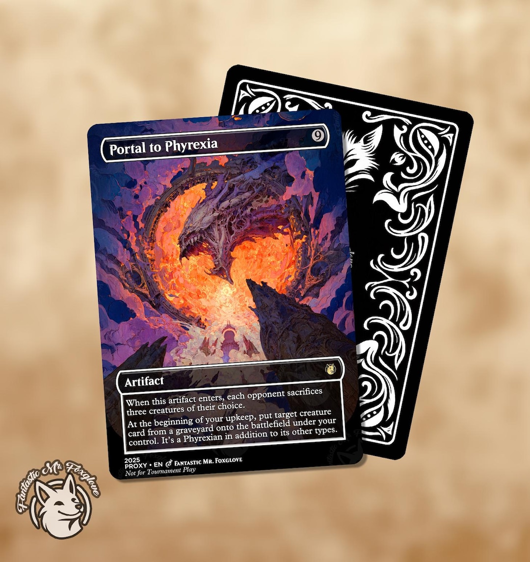 Portal to Phyrexia | Proxy Card - Etsy