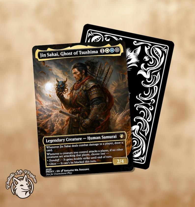 Jin Sakai, Ghost of Tsushima | Proxy Card - Etsy