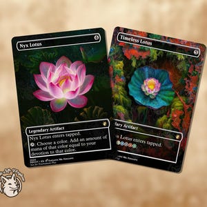 Nyx & Timeless Lotus | Proxy Cards - Etsy