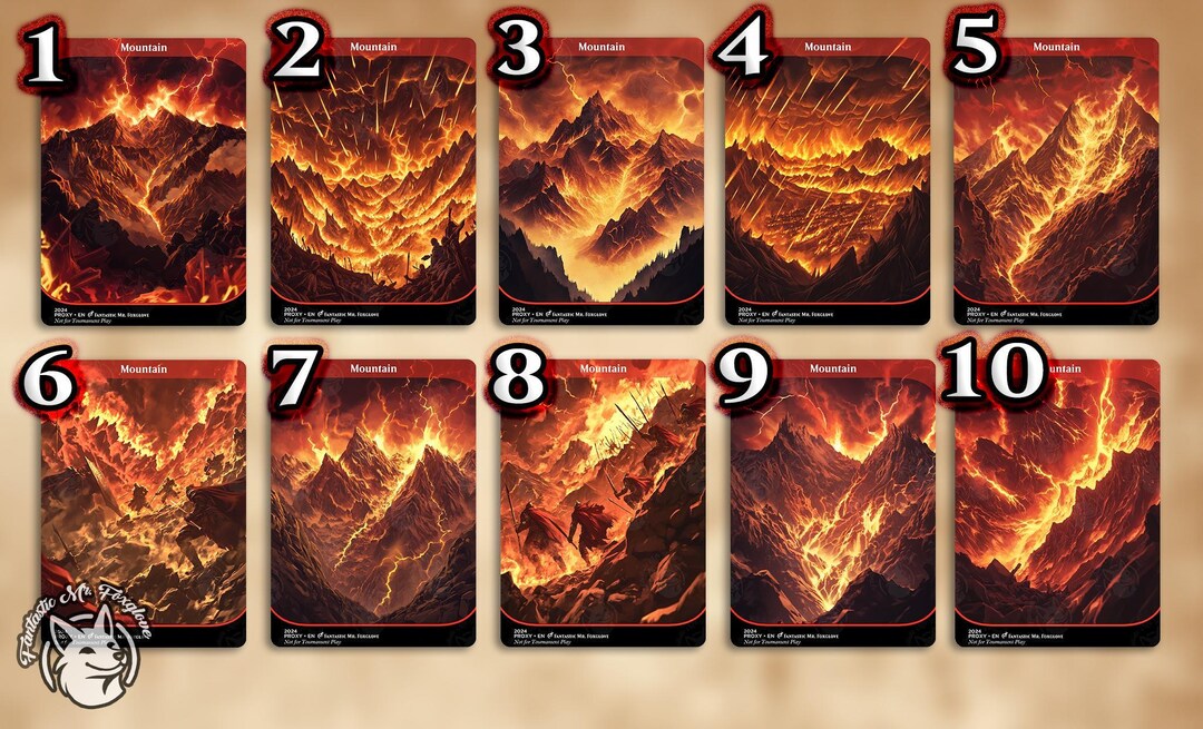 Mountain | Proxy Cards — basic Mountains — 20 Art Options! - Etsy