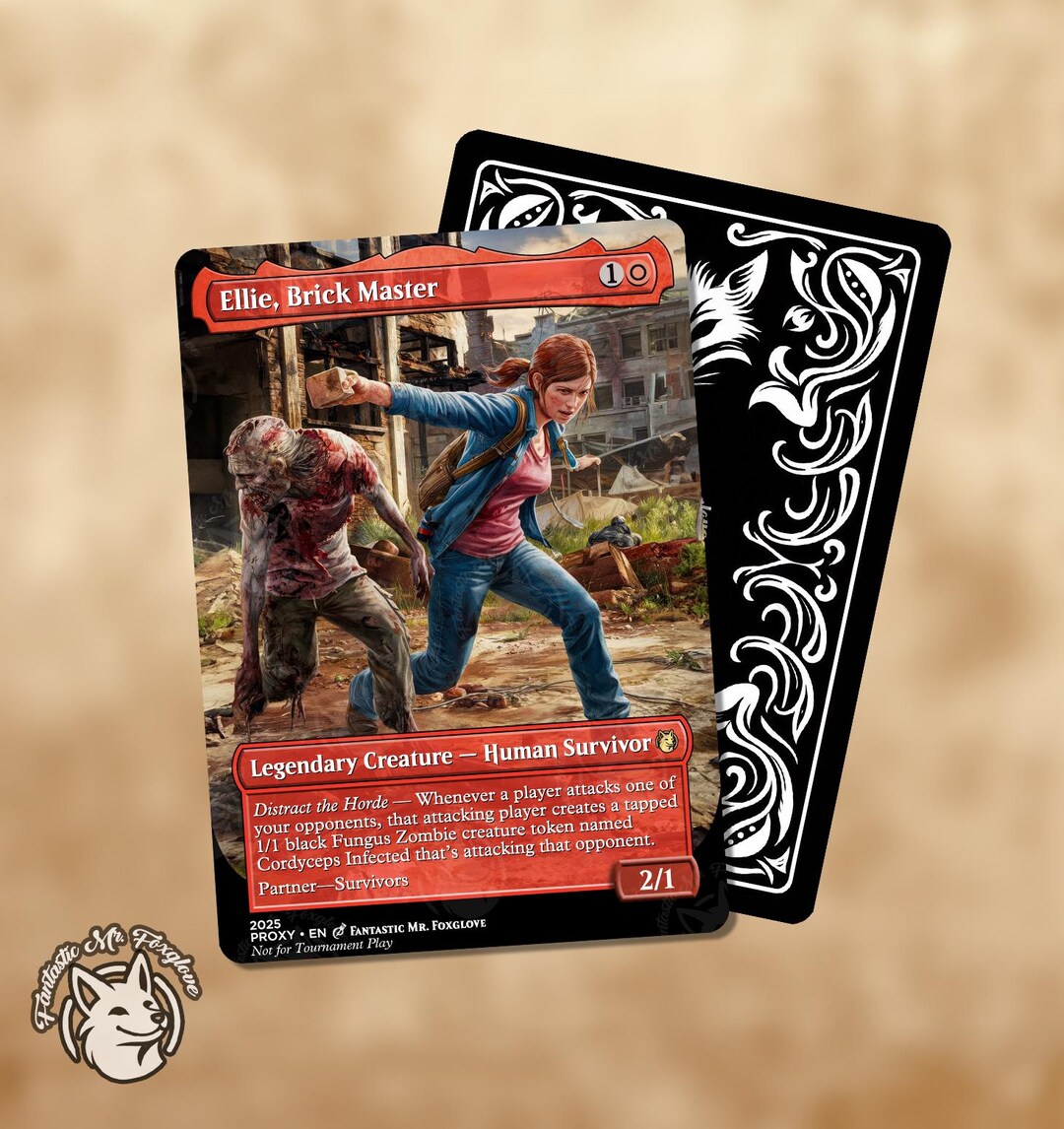 Ellie, Brick Master | Proxy Card (TLOU Series) - Etsy