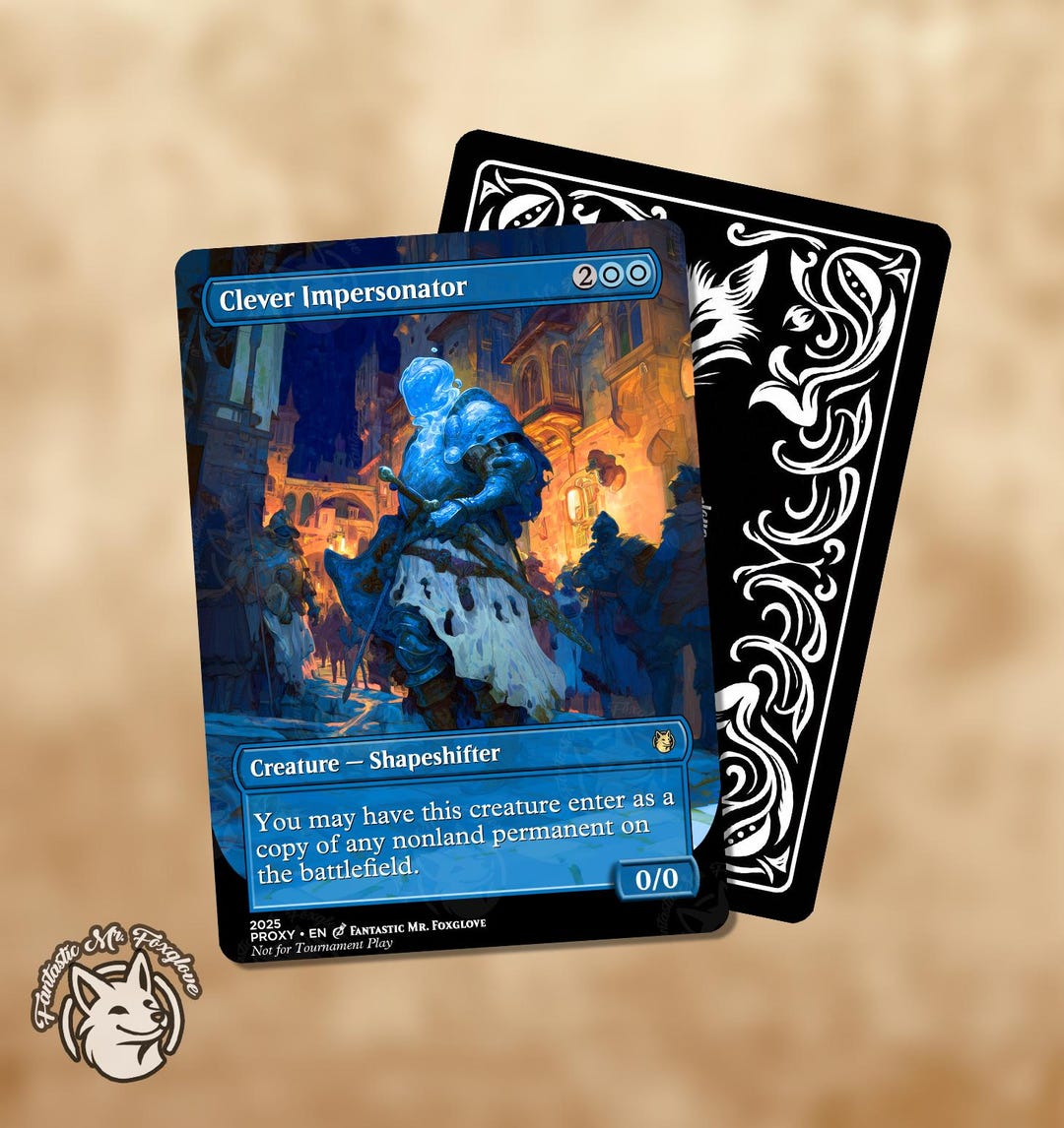 Clever Impersonator | Proxy Card - Etsy