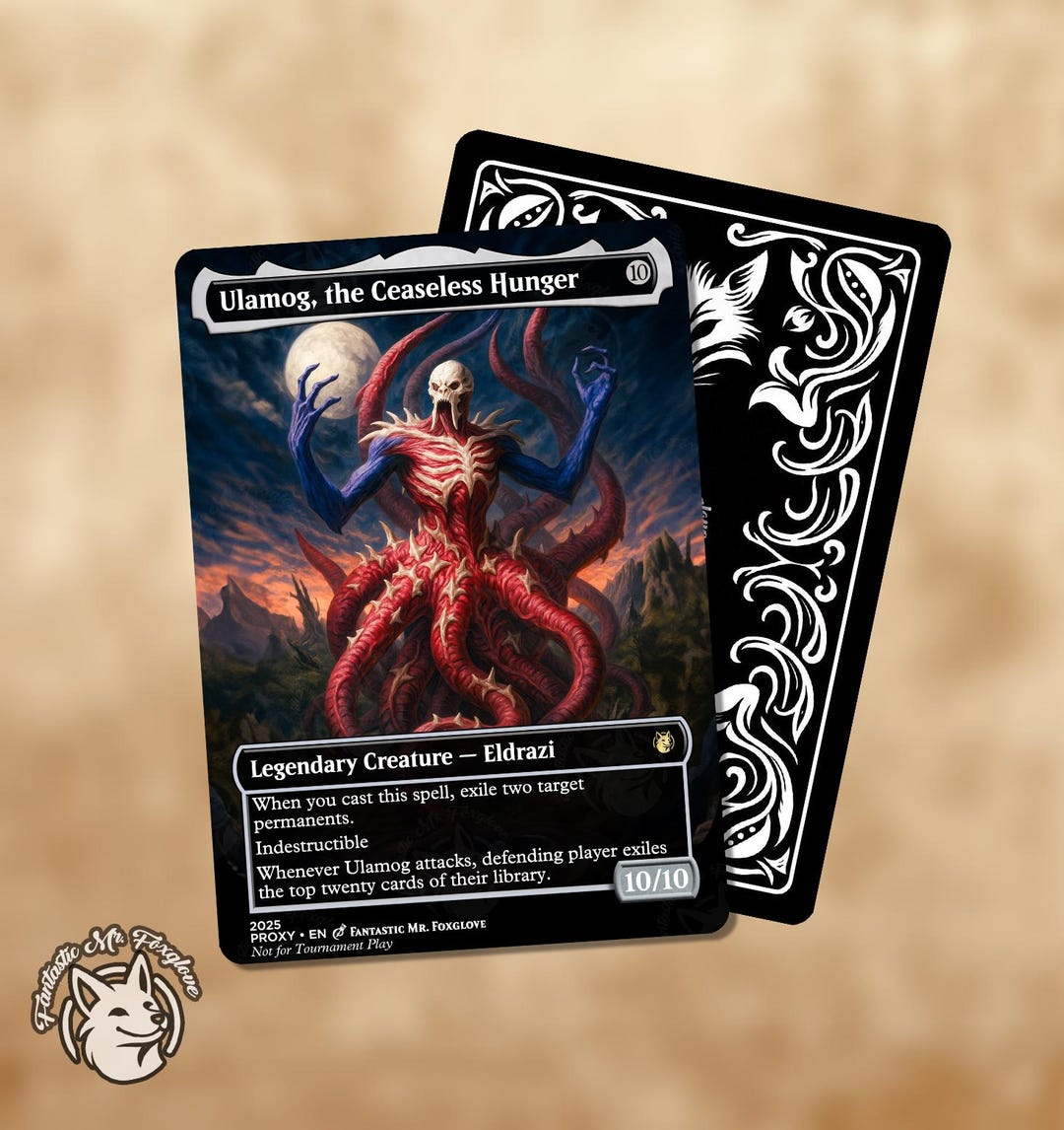Ulamog, the Ceaseless Hunger | Proxy Card — Choose Your Art! - Etsy